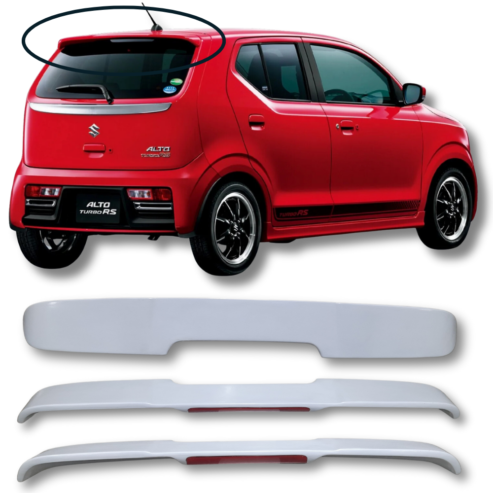 Suzuki Alto 660CC Back Roof Spoiler with Light | Suzuki New Alto 660CC Painted Roof Spoiler with ...