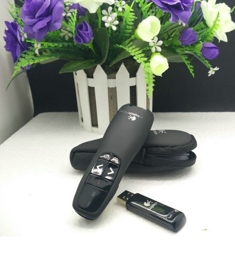 R400 Wireless Presenter - RF Remote Control Laser Pointer USB PPT Power Point Presentation Slide ...