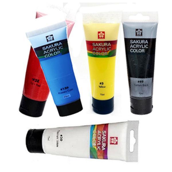 Sakura Acrylic 5 Colors Set | Daraz.pk