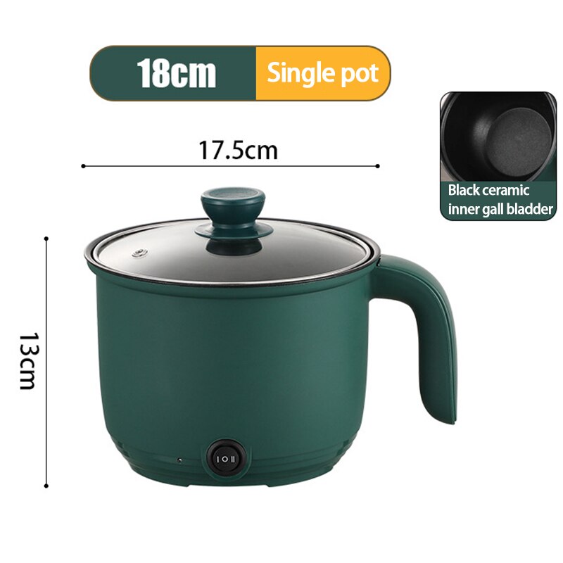 Electric 1.5 L Multi Cooker Kettle with Concealed Base Multifunction Cooking Pot Noodle Maker ...