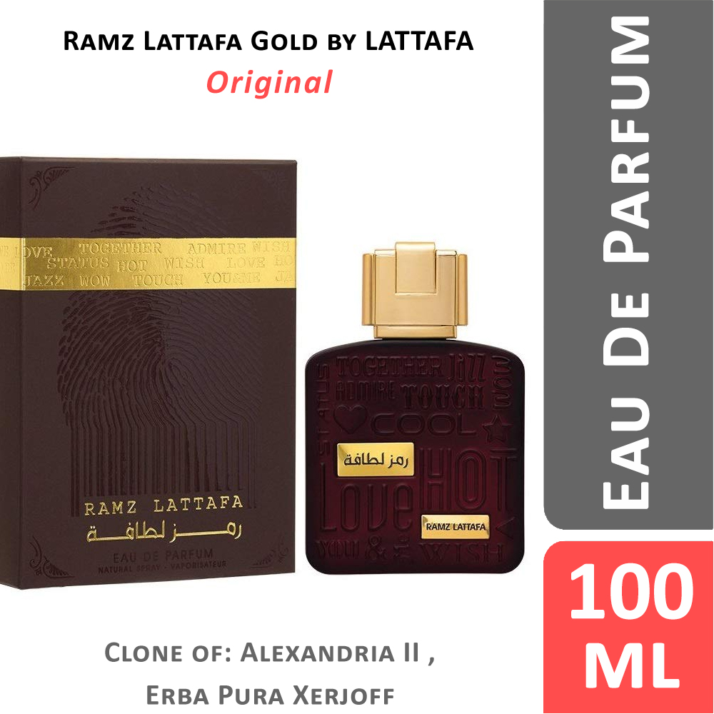 Ramz Lattafa Gold Lattafa Perfumes for women and men 100ml edp | Daraz.pk