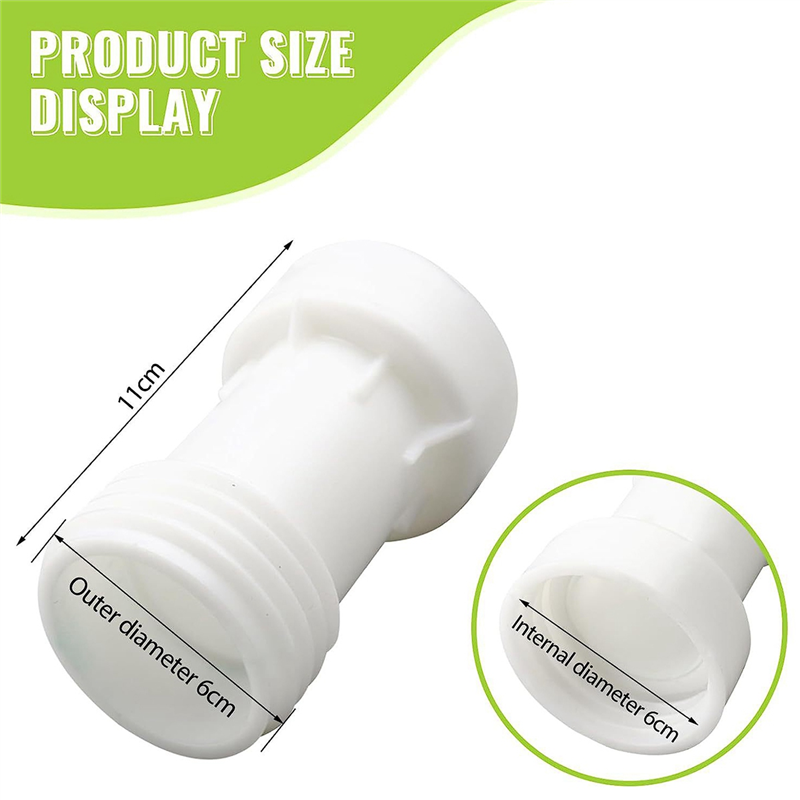 1 Piece S60X6 IBC Ton Barrel Extension Joint Plastic Joint Dust Drain ...