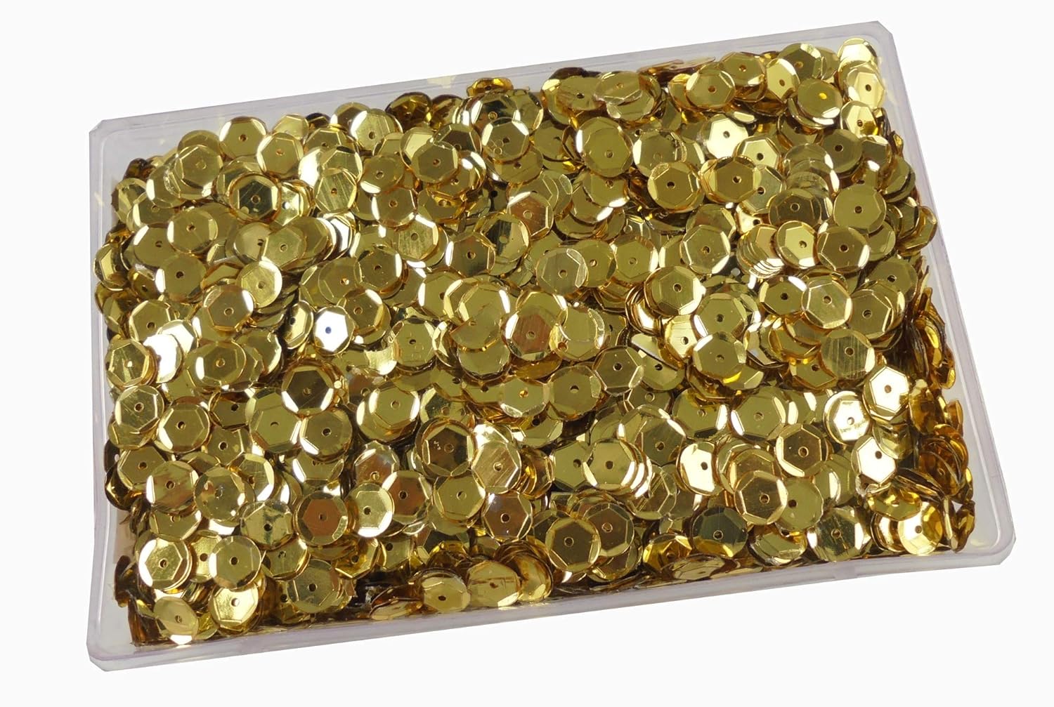 Golden Round Circular Sequins Sitara for Embroidery, Embellishing ...