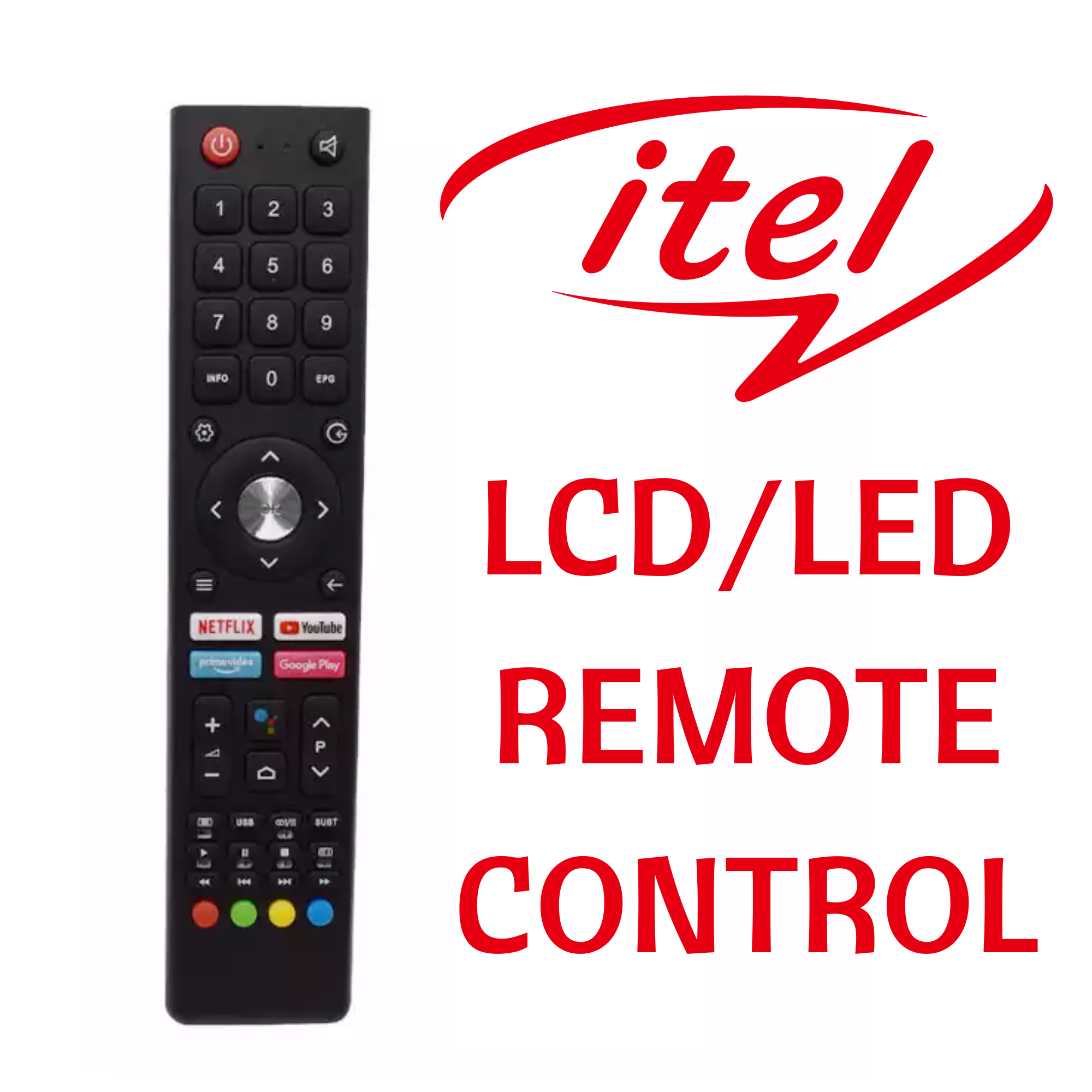 Itel Smart Android LCD LED TV Remote Control Without Voice Control ...