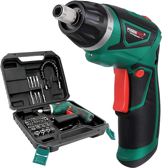 Cordless Electric Screwdriver, 7.2V Rechargeable Power Screwdriver with ...