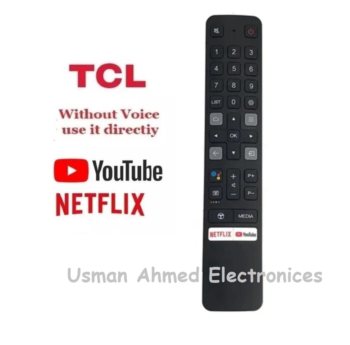 TCL Smart LED TV Remote Control Without Voice Command With Netflex and ...