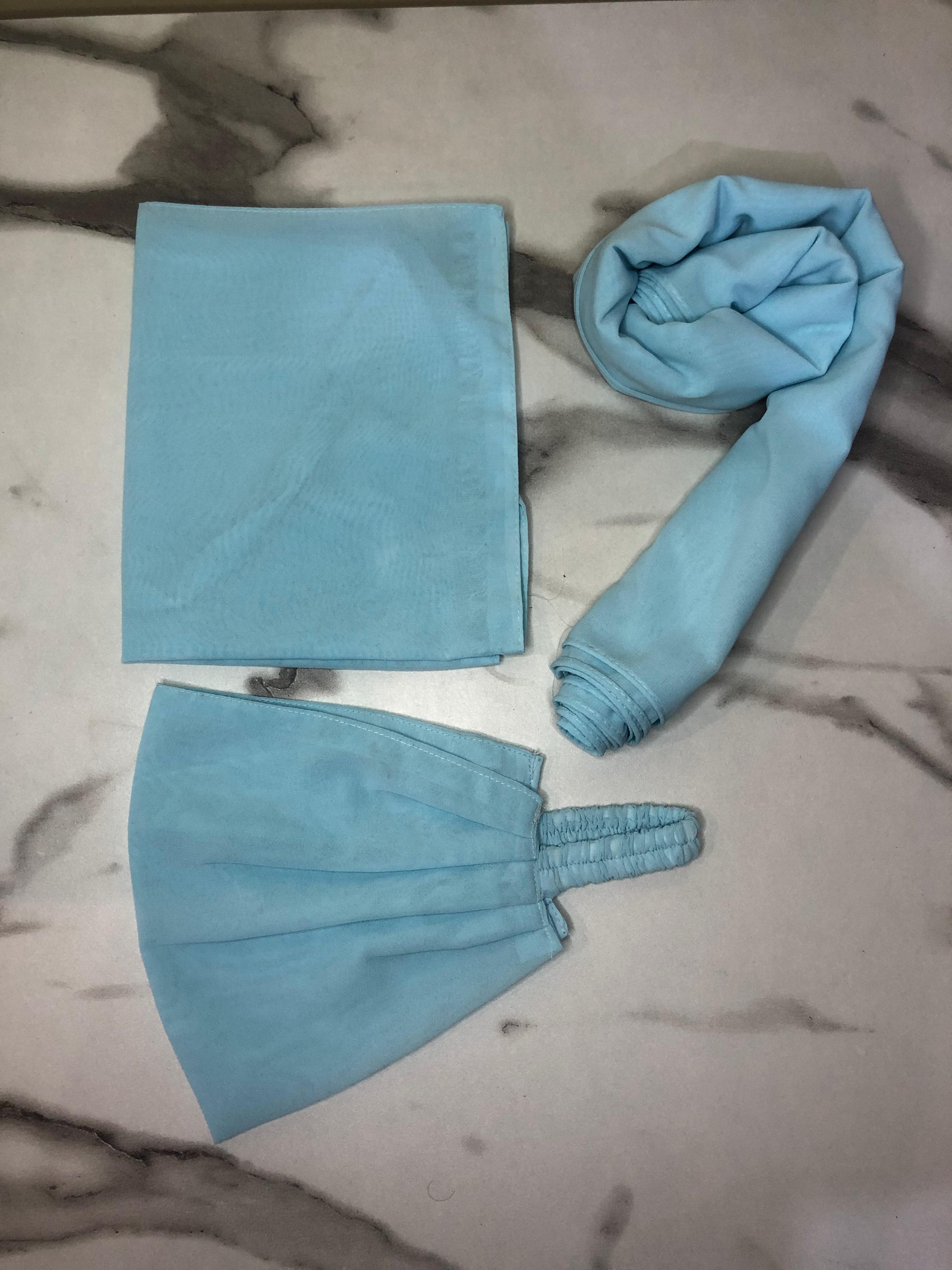 Chiffon Georgette Hijab Scarf Plus Niqab Patii Plus Cap stoller for ...