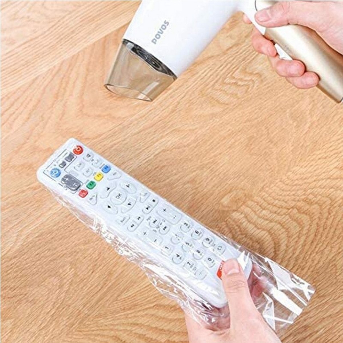 10PCS Waterproof TV Remote Control Cover Heat Shrink Film Protector ...