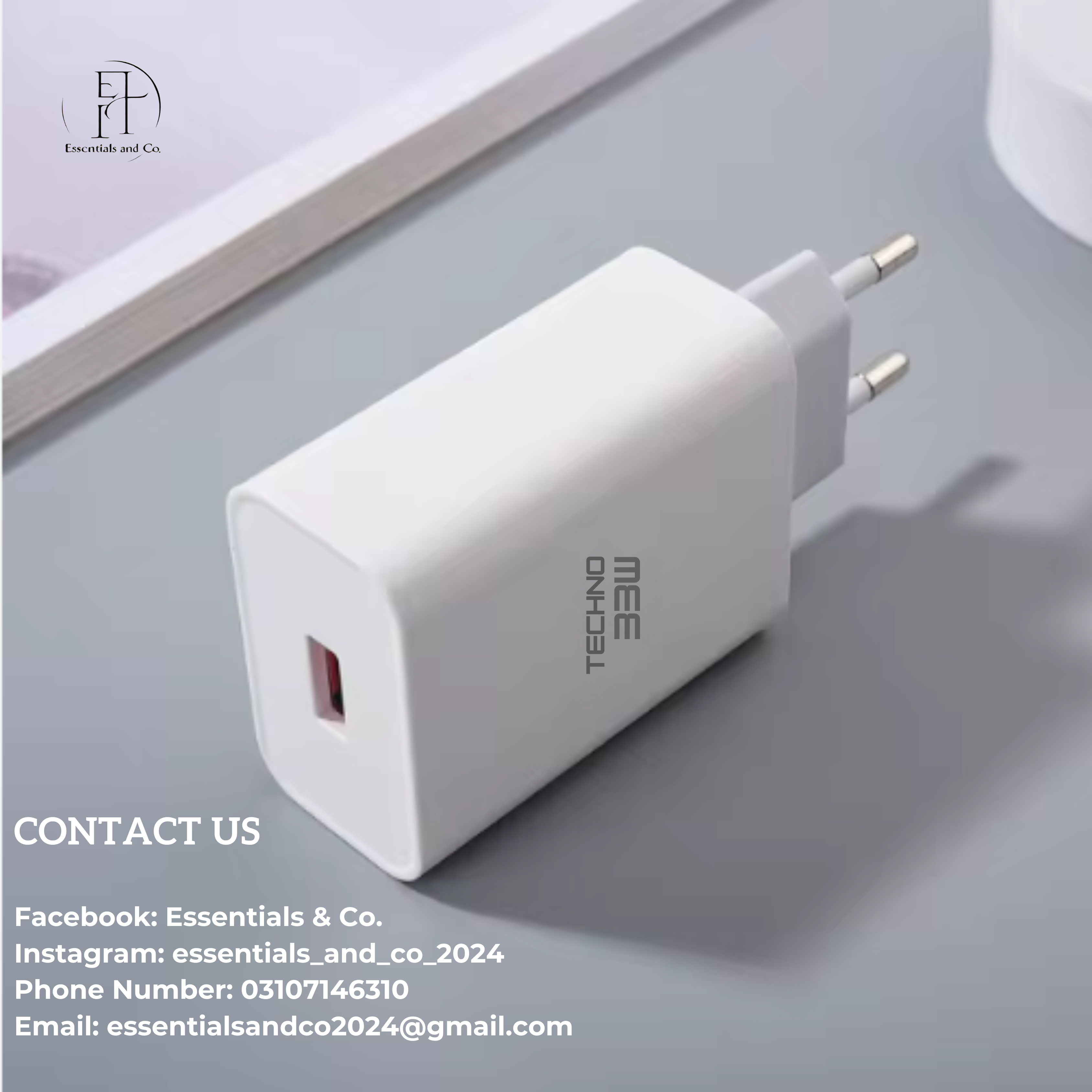 Techno 45W Original Charger Genuine | High-Speed 45 Watt Charging ...