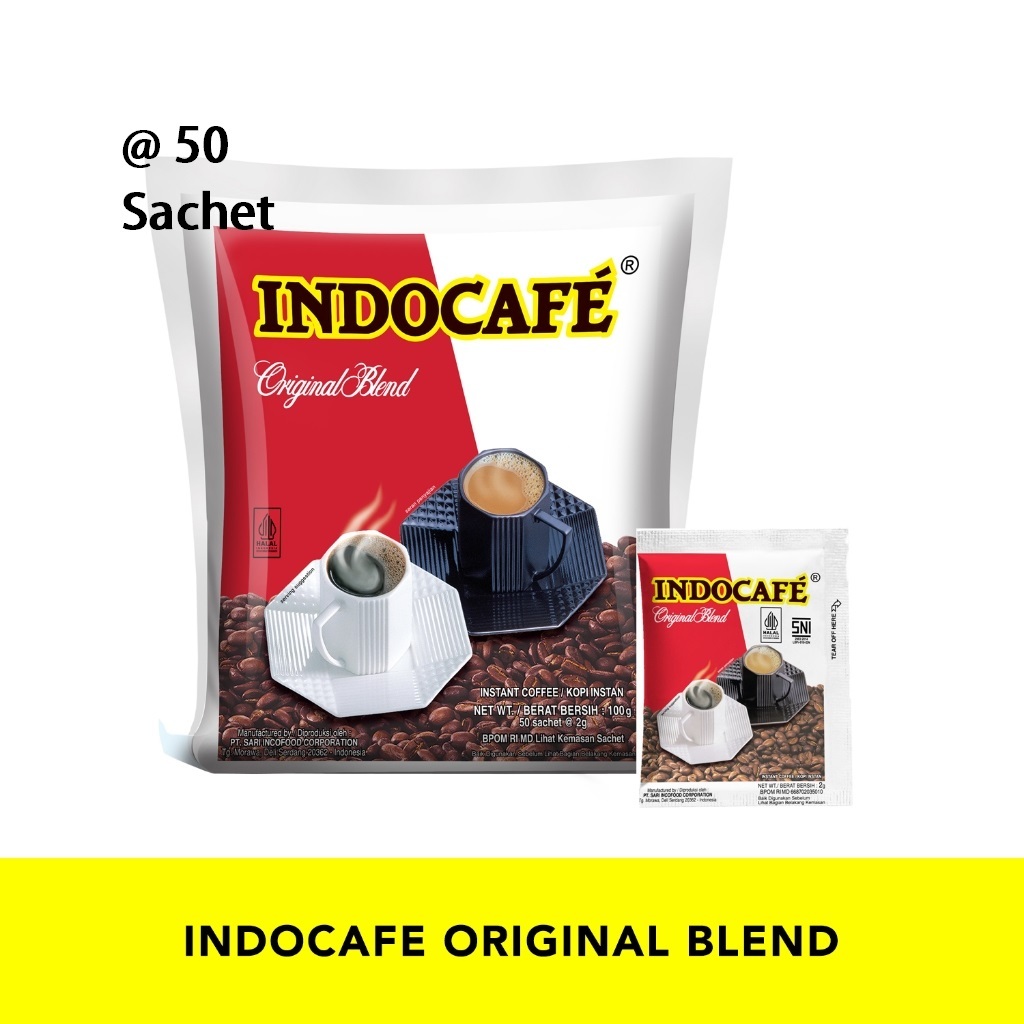 IndoCafe Original Blend Instant Coffee 2g Sachet Imported from ...