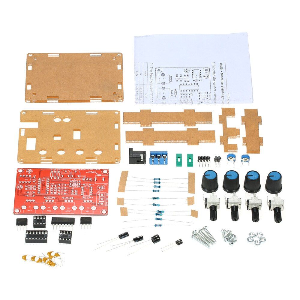 ICL8038 Signal Generator DIY Kit Sine Triangle Square Sawtooth Output ...