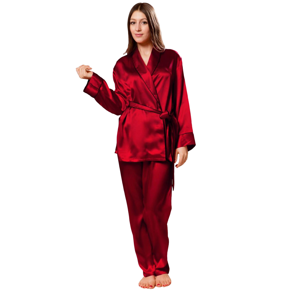 CUSTOMIZED Korean Satin silk night suit, silky night, nighty dress for ...