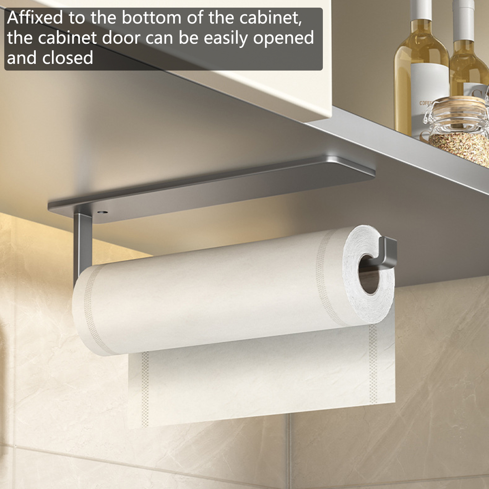 Lumina Paper Roll Holder Multipurpose Adhesive Paper Towel Roll Rack ...