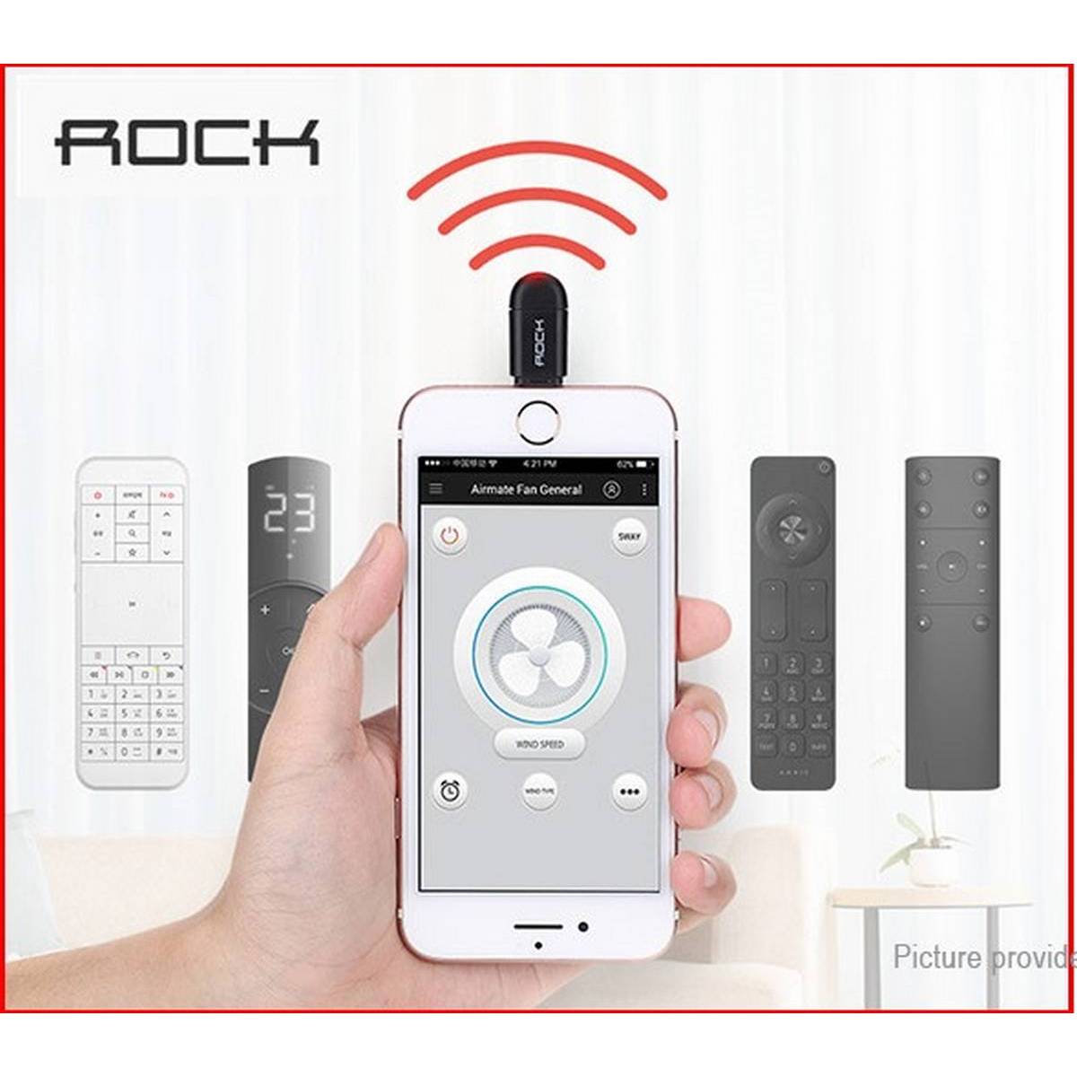 ROCK Brand IR Remote Controller For iPh 8 Pin Smart infrared Remote ...