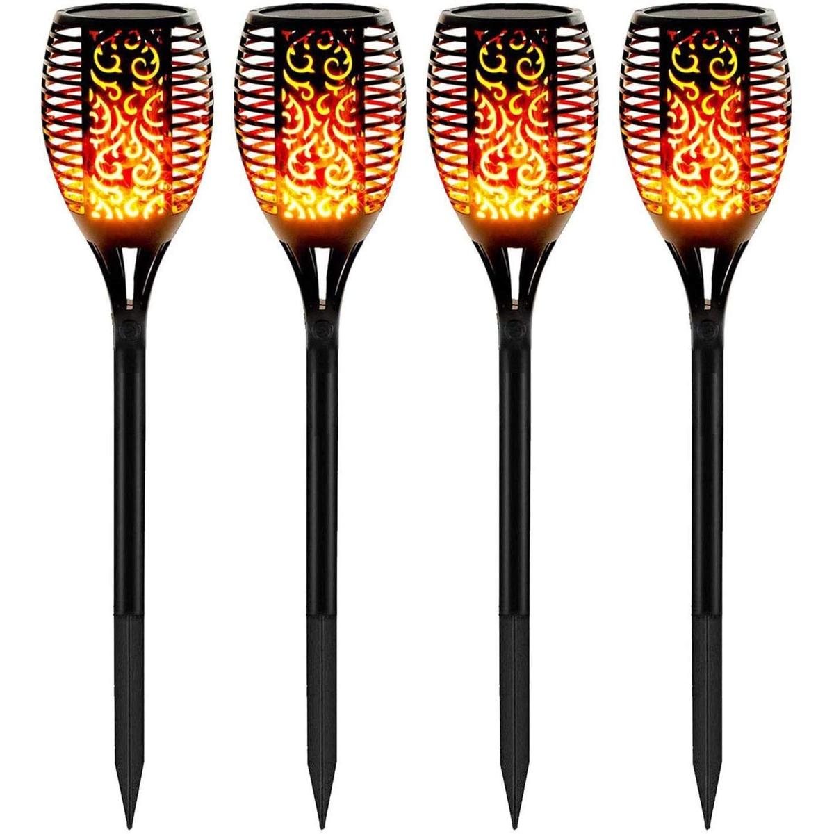 WBM Smart Solar Light Torch, Waterproof, Flickering Flame Solar Lights ...