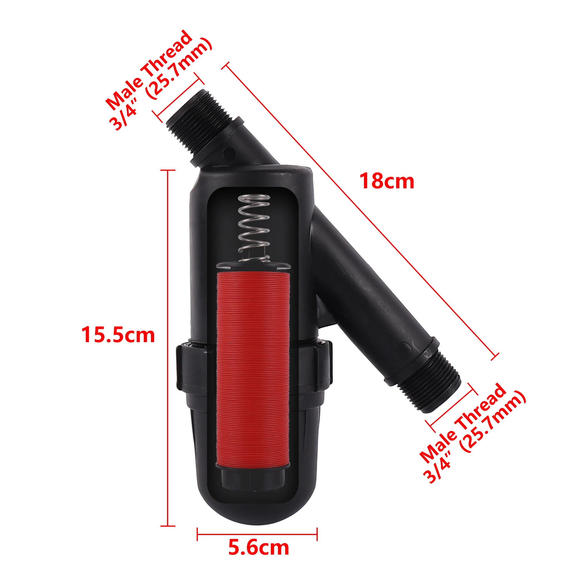 3/4 Male Thread Disc Filter 100-120 Mesh Garden Agriculture Watering ...