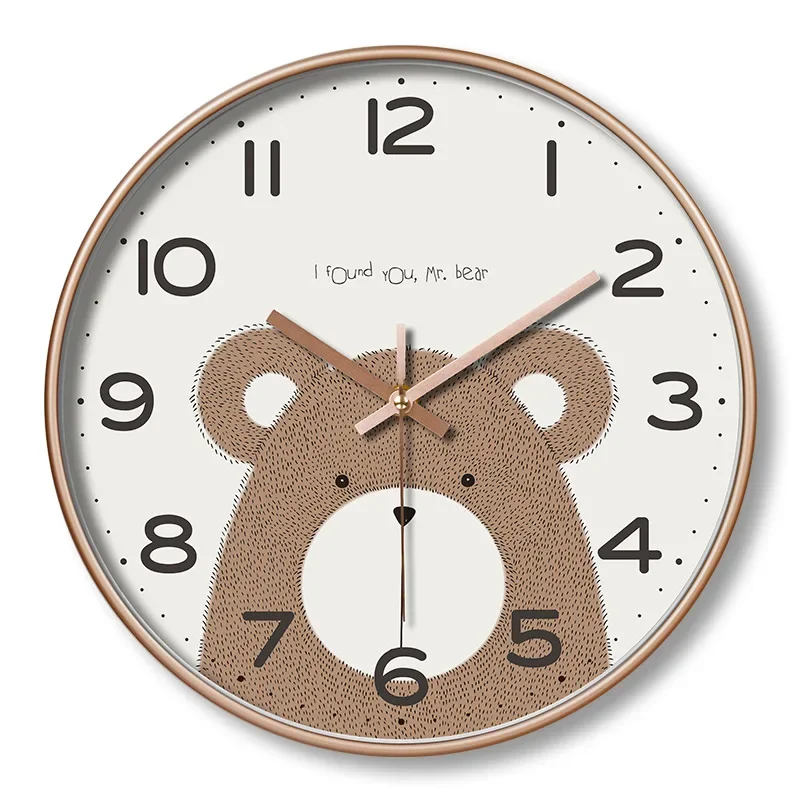 20 Cm Digital Cute Wall Clock Living Room Modern Children Round Wall ...