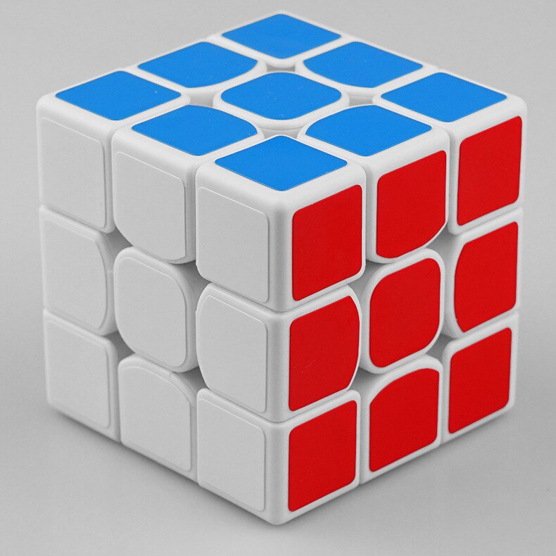 Good Quality Rubiks Cube 3x3, White, Stickered Cube, Puzzle Cube, Fast ...