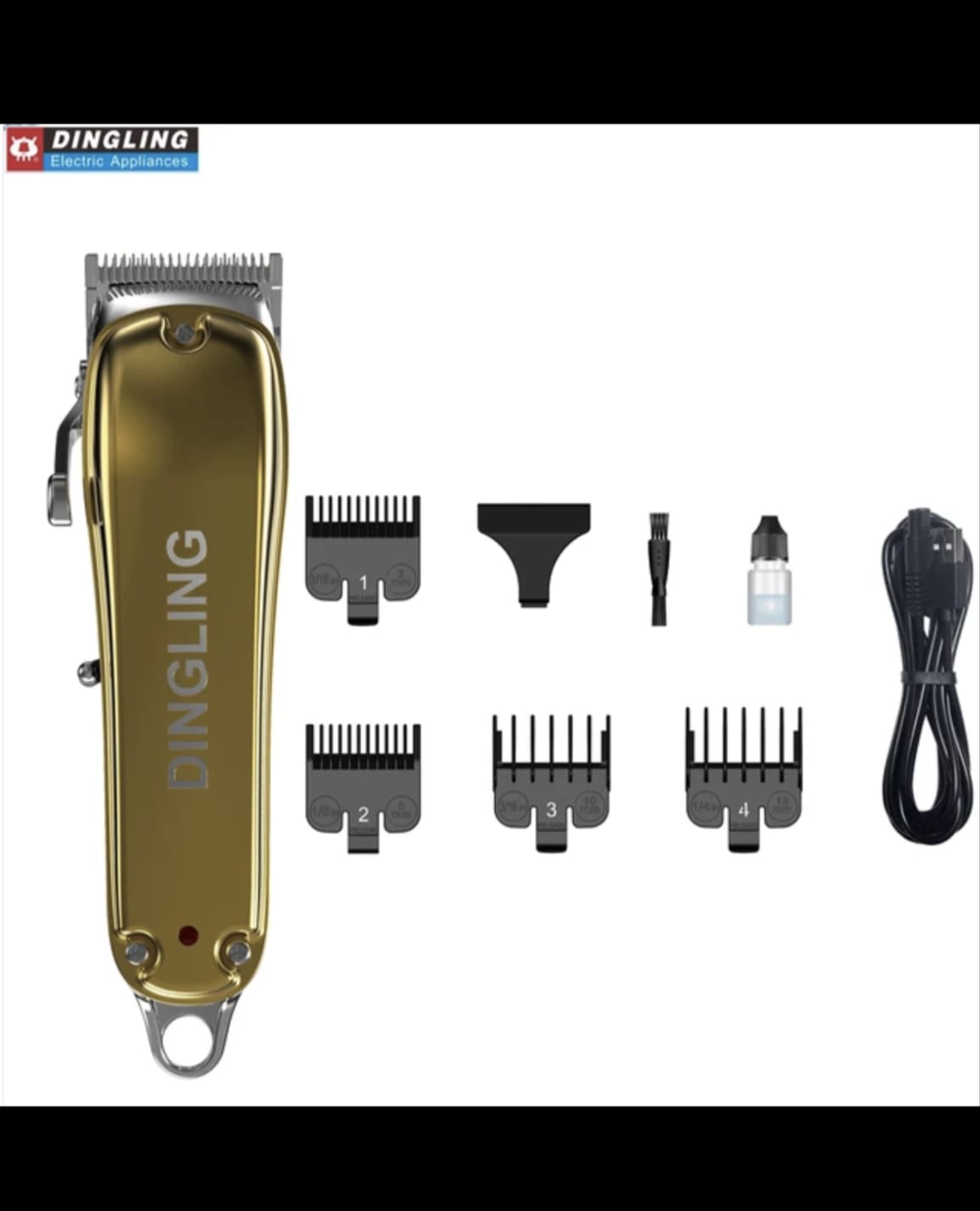 Dingling RF-1981 Electric Hair Clipper Hair Cut Maching Wireless ...
