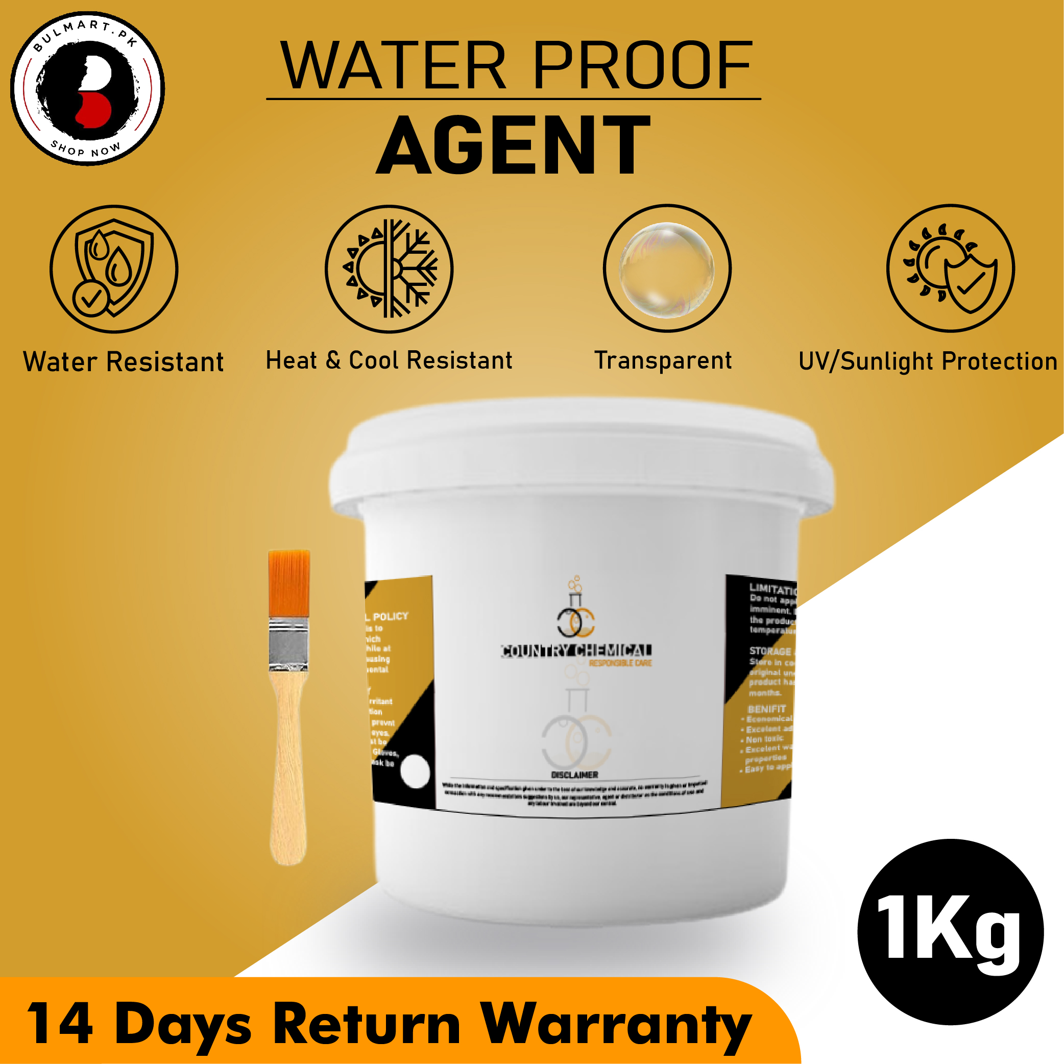 Country Chemical Waterproof Agent (Waterproof Leak Agent) 1kg / 1L ...