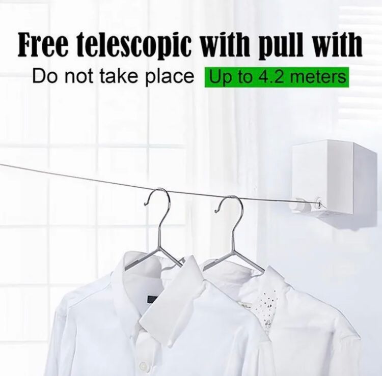 Retractable Clothes Dryer, Adjustable Rope Clothes Line Dryer for ...