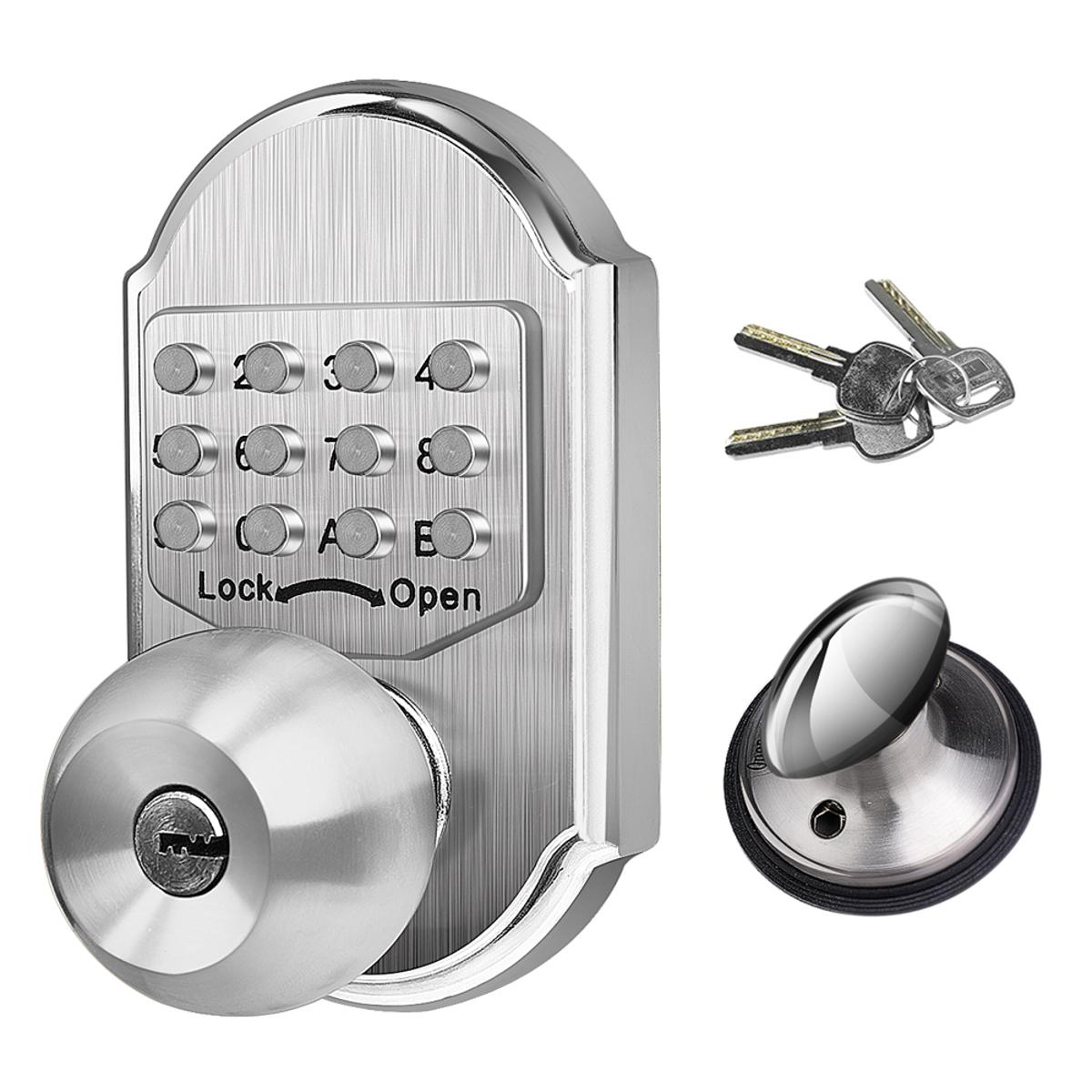 Keyless Entry Door Lock Deadbolt Stainless Steel 304 Keypad Mechanical ...