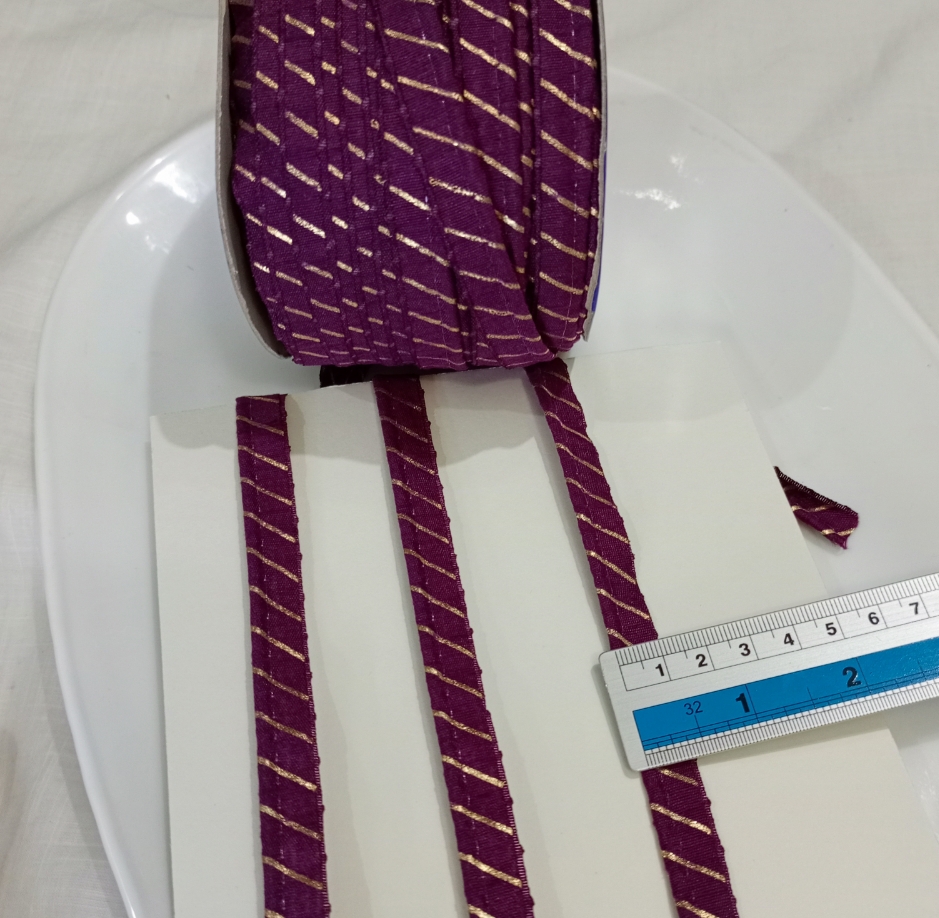 FASHION! 4 Yards (gaz) Fancy Piping Lace Half inch width/ For Women ...