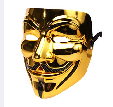Halloween Vendetta Masquerade Horror Mask Hacker Male/Female V ...