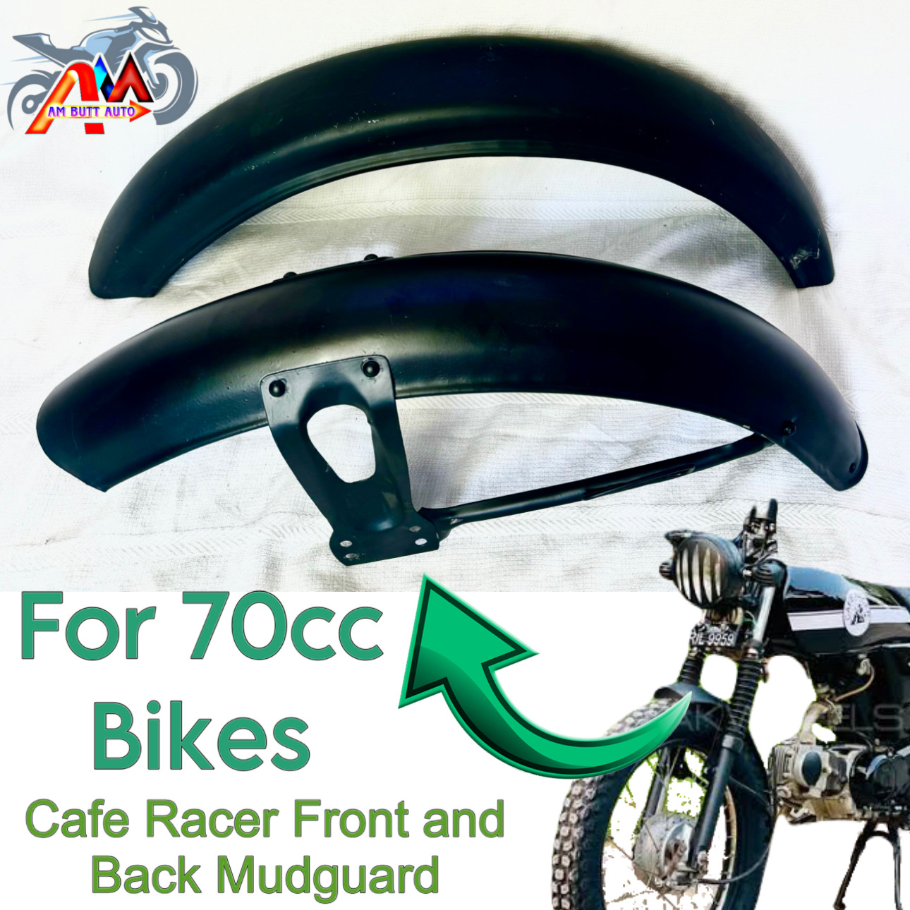 Cafe Racer Mudguard For 70 Bike Cut Mudguard For Motorcycle | Daraz.pk