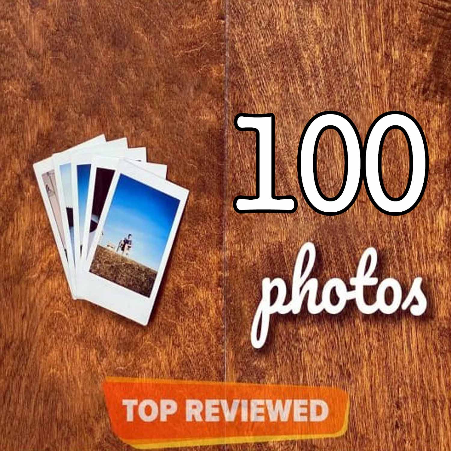 Custom Polaroid Picture Frame with 5 Personalized Photo Prints for ...