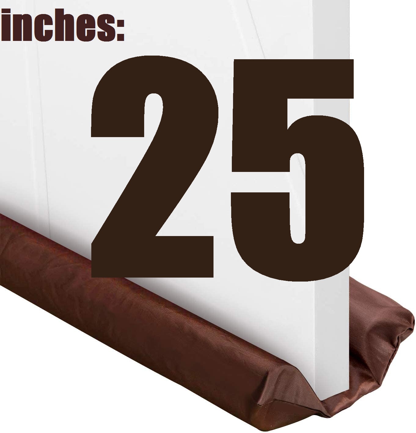 Door Draft and Dust Stopper Brown the Color 18-52 Inches Door Air ...