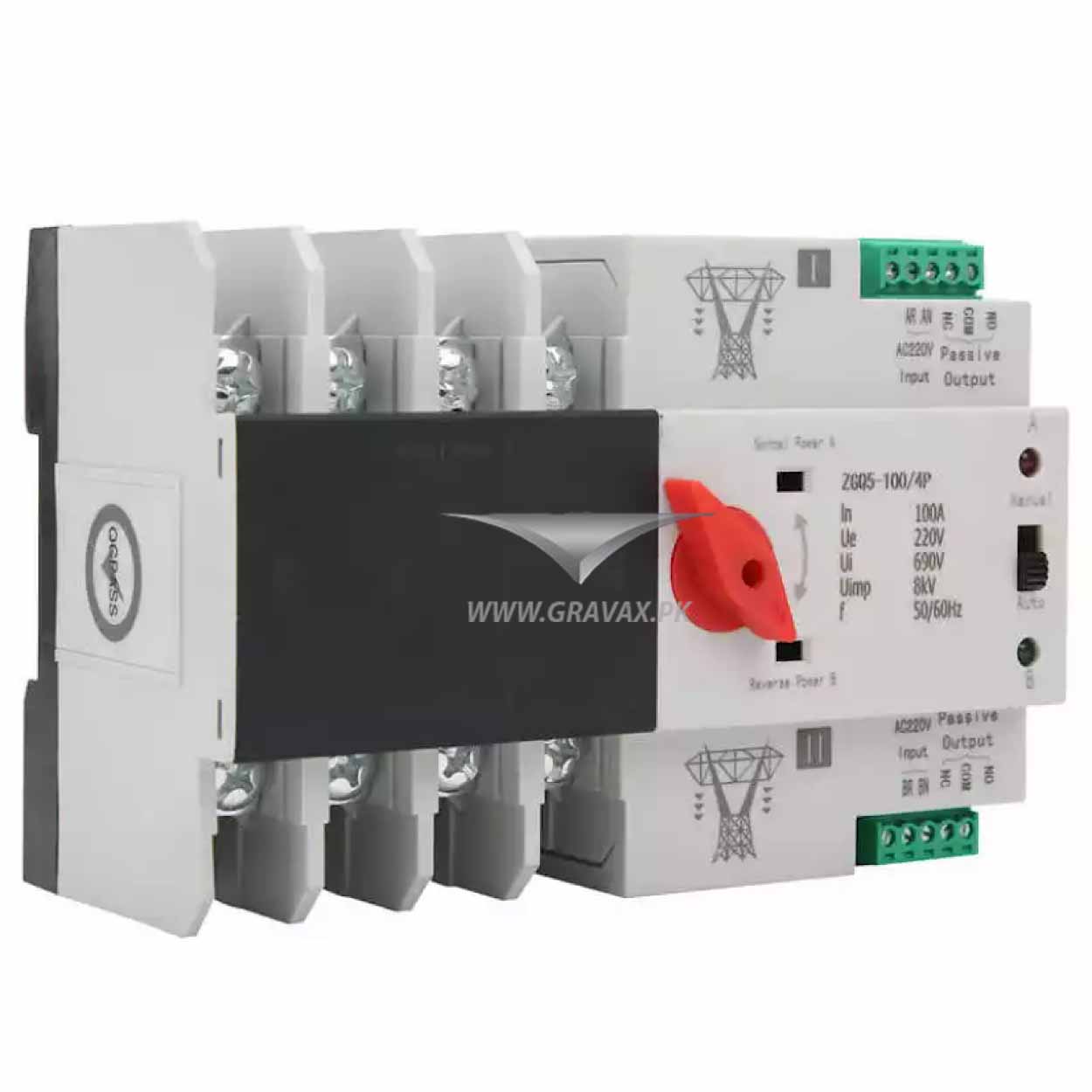 For Home Generator 63A 3P 220V Power Autoatic Circuit Breaker G Rator ...