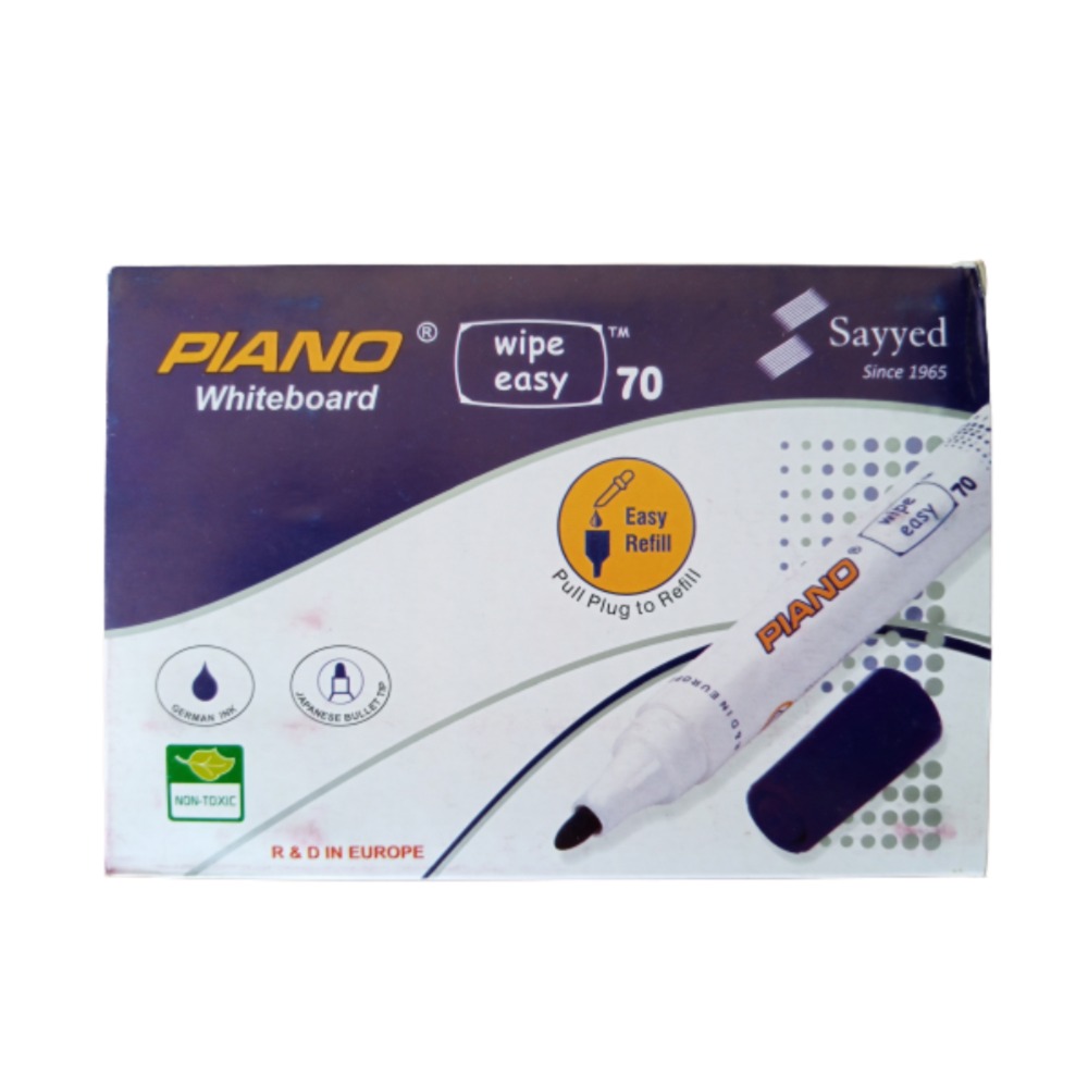 Piano Whiteboard Marker - Easy Wipe - Pack of 12 Pcs. | Daraz.pk