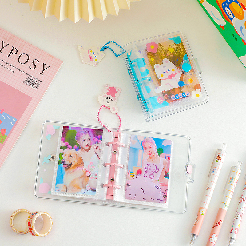Transparent Binder Album Photo Card Collection With Pendant Portable ...