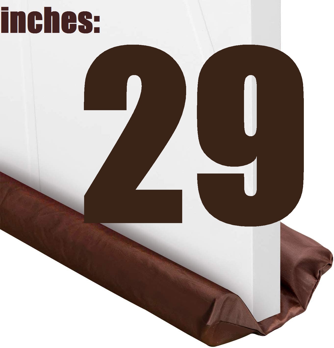 Door Draft and Dust Stopper Brown the Color 18-52 Inches Door Air ...