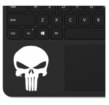 Punisher Skull Laptop Sticker Decal, Car Stickers, Wall Stickers High ...