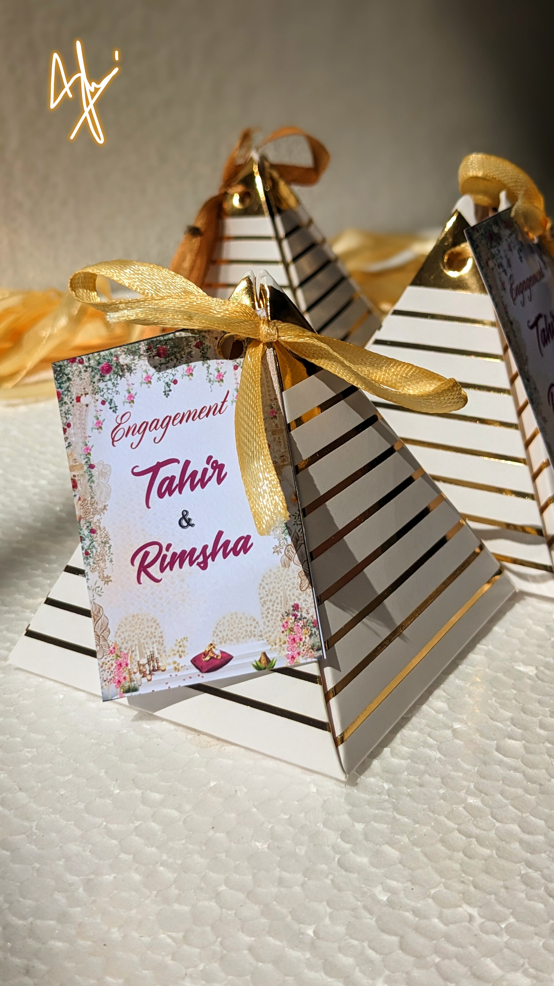 Nikkah Box (50 Pcs) Customized Golden Nikkah Box Premium Quality Nikkah ...