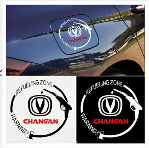 Changan Refueling Zone Car Sticker Black Color For Changan Alsvin etc ...