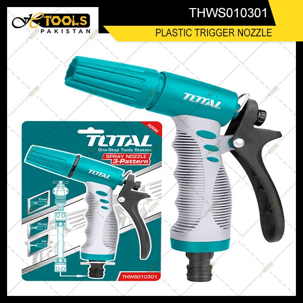 TOTAL Plastic Trigger Nozzle (3-Way Plastic Nozzle) THWS010301 | Daraz.pk
