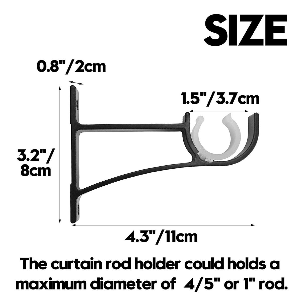 Curtain Rod Bracket Dimensions - Infoupdate.org