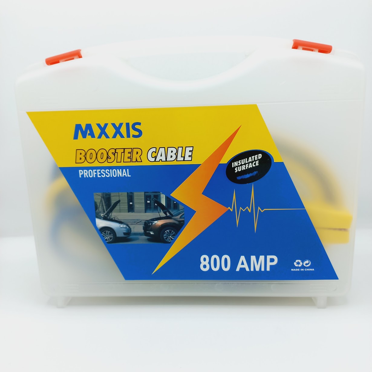 MAXXIS HEAVY DUTY CAR BOOSTER CABLE JUMPER START WIRES – 800AMP – 19FT ...