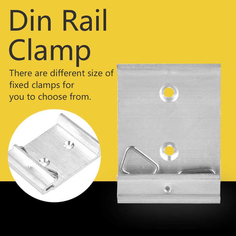 #3 35mm Aluminum Din Rail Fixed Screw Clamp Fasten Clip for Relay ...