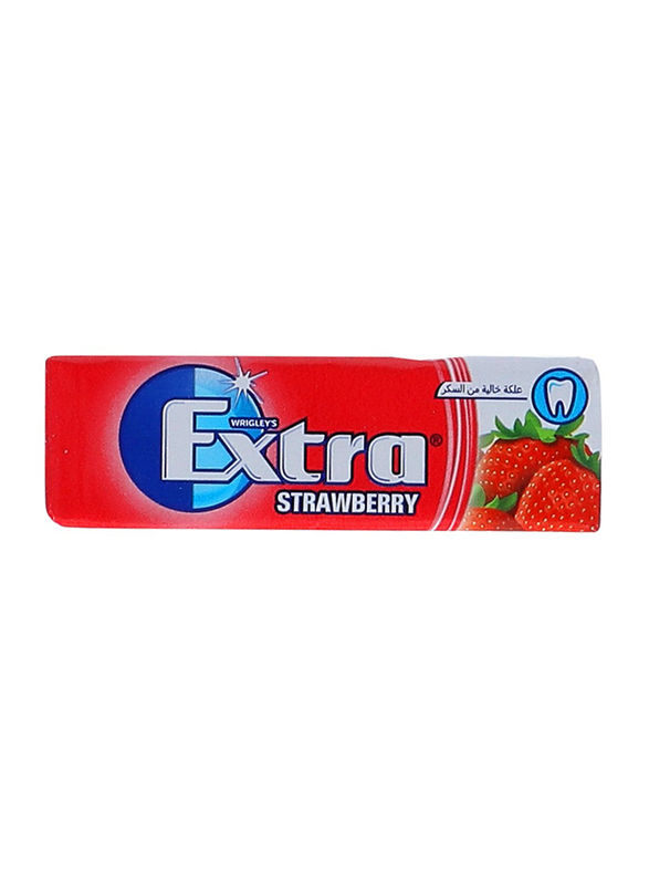 Extra Chewing Gum, Sugar Free, Strawberry Flavour - Pack of 5 sticks ...