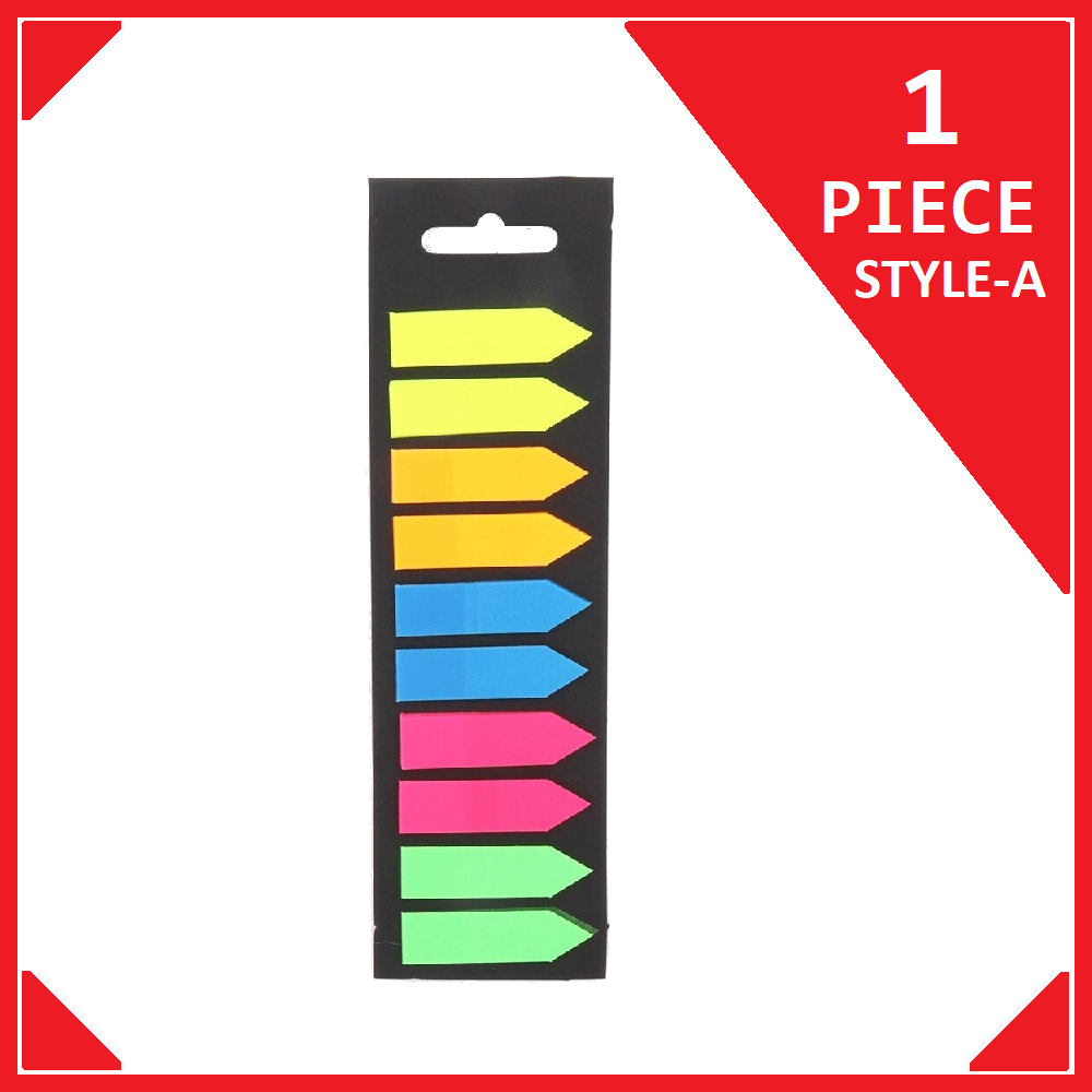 200 Sheets Fluorescence Colour Memo Pad Self Adhesive Sticky Notes ...