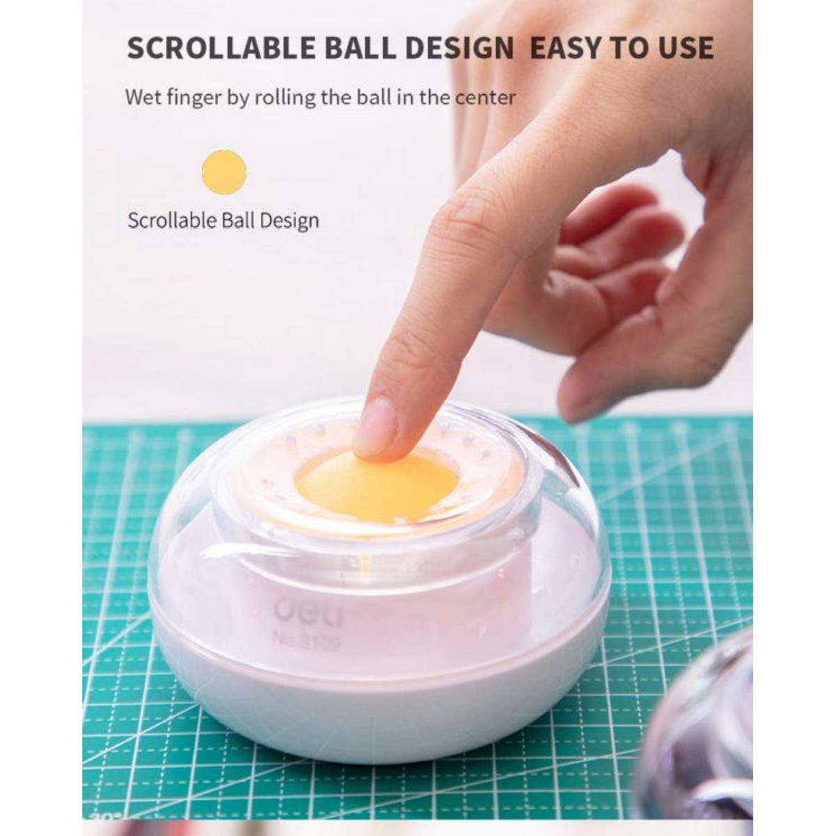 Finger Wet Device - Fingertip Roller Moistener - Finger Damper - Roller ...