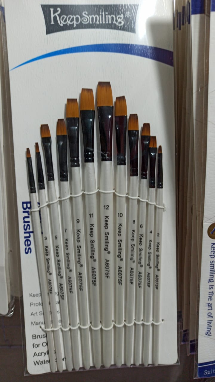 Professional Fine Tip Paint Brush Set Round Pointed Tip Nylon Acrylic ...