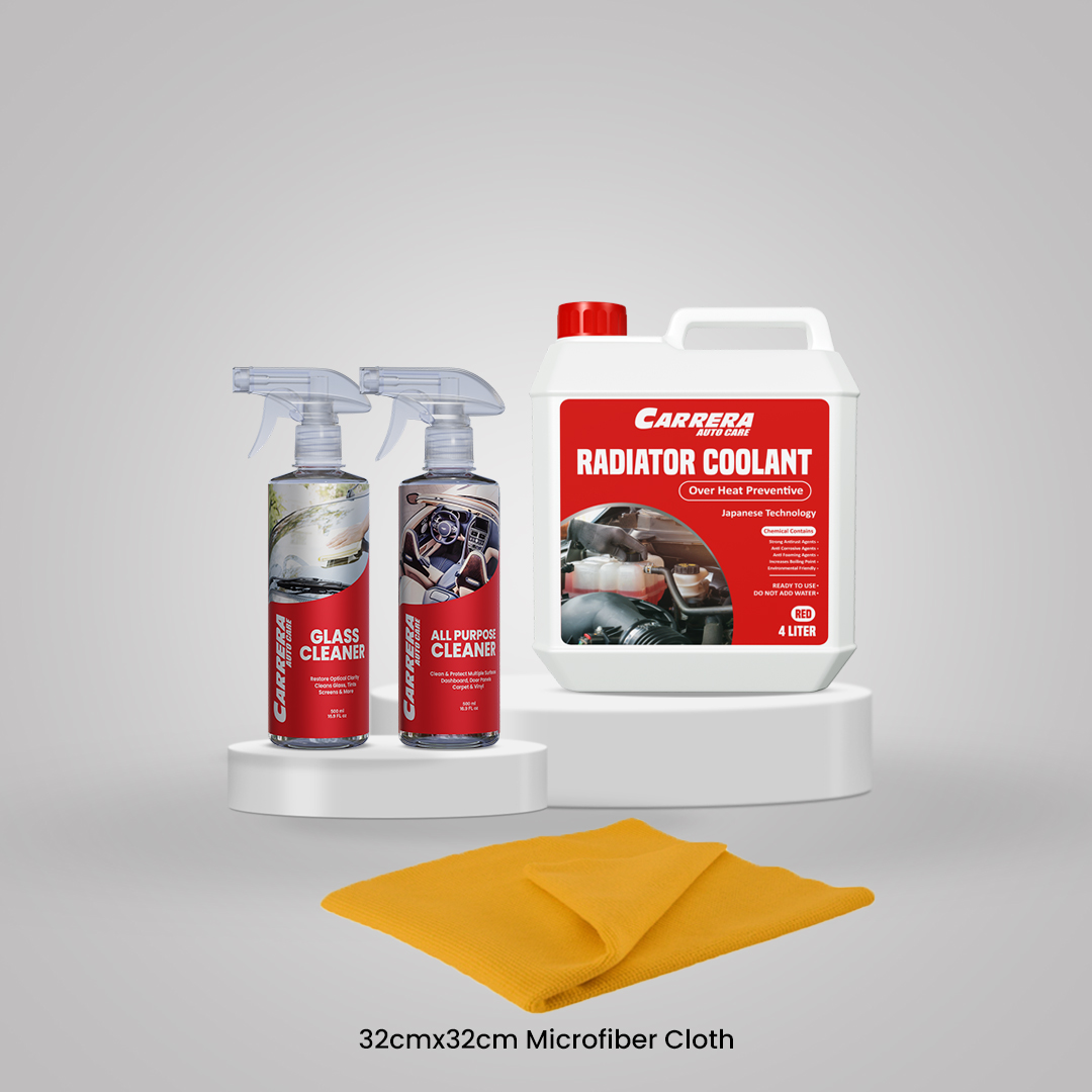 Carrera Heat Prevent Coolant With All Purpose Cleaner, Glass Cleaner ...