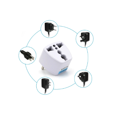 Plug Convertor Europe Plug To Universal Adapter 3 Pins To 2 Pins Round ...