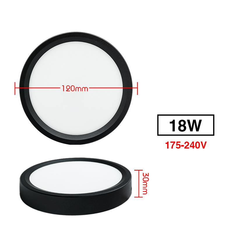 Led Downlights 220V Ceiling Spot Lamp 9W 12W 18W Down Light Surface ...