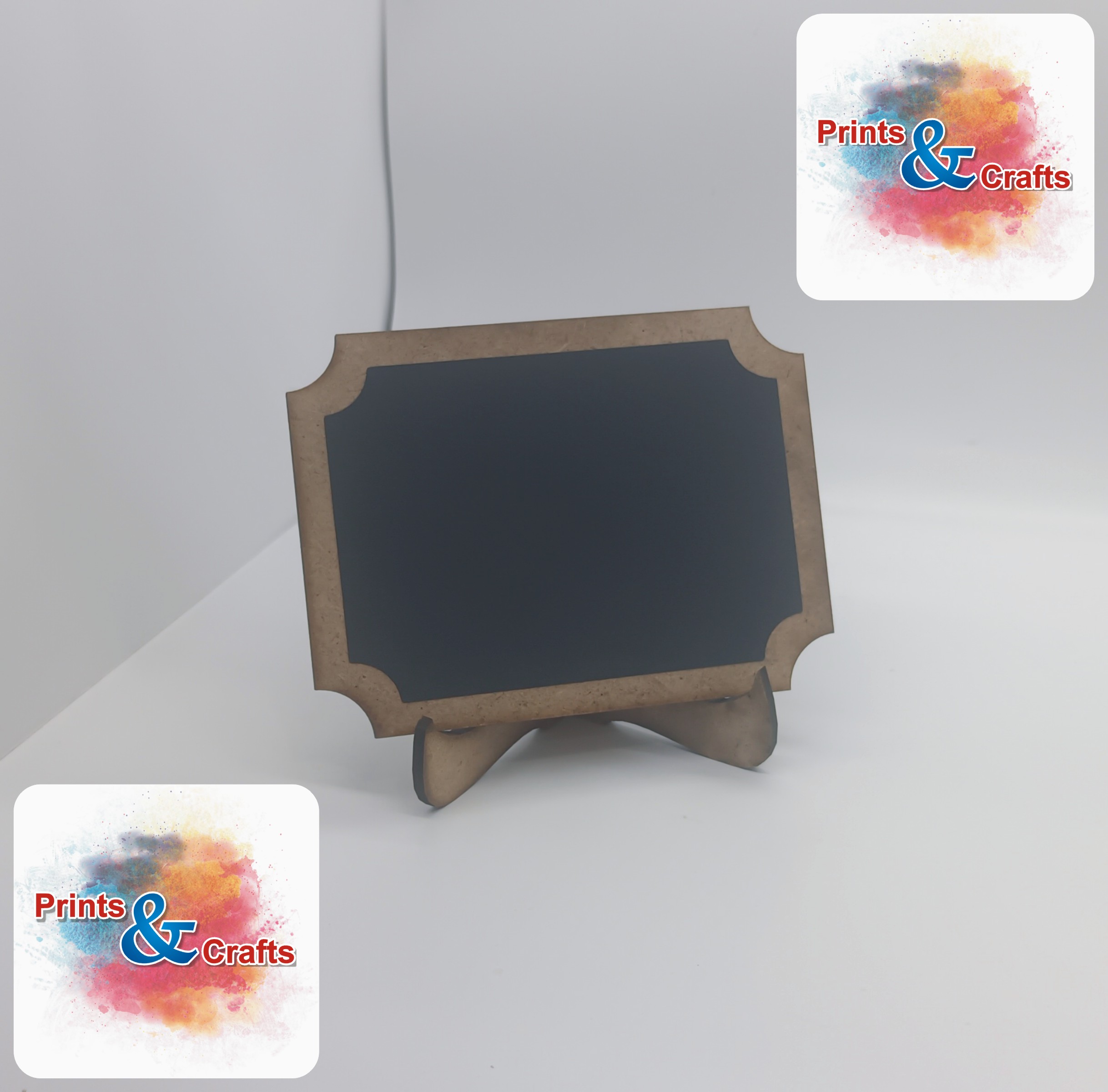 Pack of 5 Small Wooden Chalkboard Mini Black Board for Message Note ...